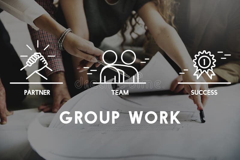 Group Team Work Organization Concept Stock Image - Image of graphic ...