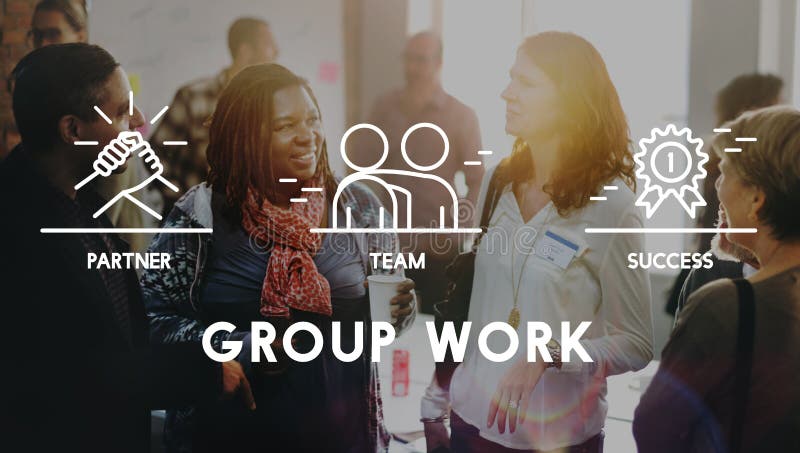 Handwriting Text Team Work. Concept Meaning Cooperation Together Group ...