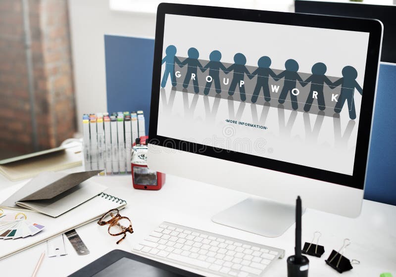 Group Team Work Organization Concept Stock Photo - Image of effective ...