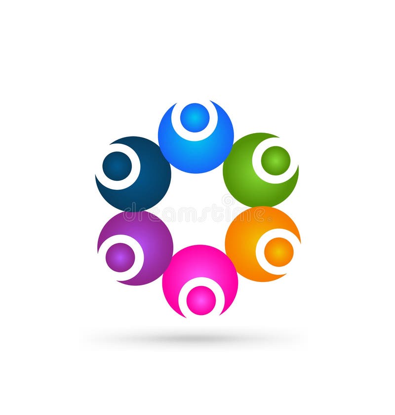 Group Teamwork People, Strong Partnership, Vector Logo Stock Vector ...