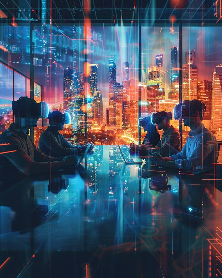 Group of Tech Entrepreneurs Brainstorming in a Silicon Valley Office ...