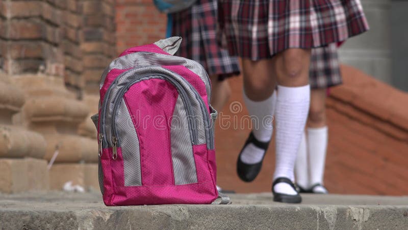 Female Student Forgets Backpack Stock Photos - Free & Royalty-Free ...