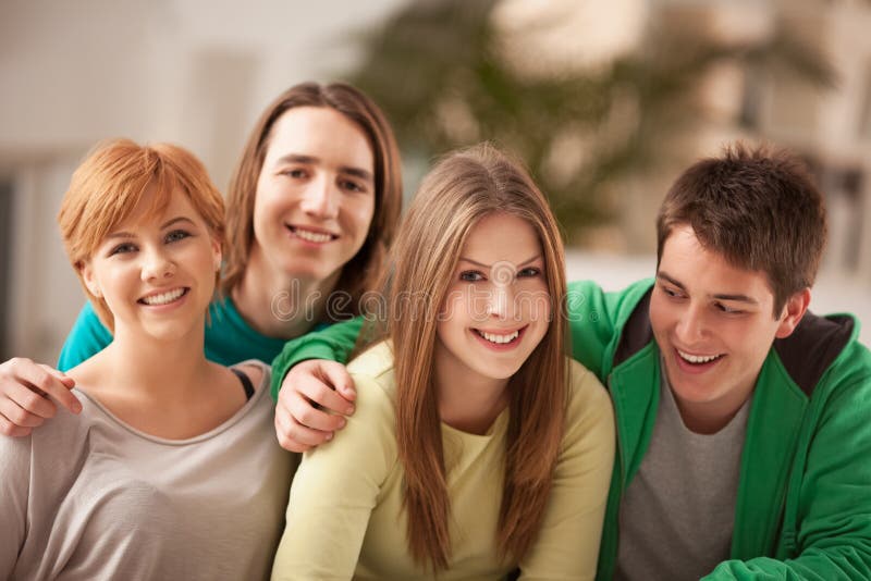 Group of Teenagers Smiling stock image. Image of people - 34868157