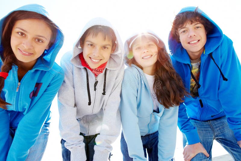 Group of teens stock photo. Image of boyfriend, portrait - 18591318