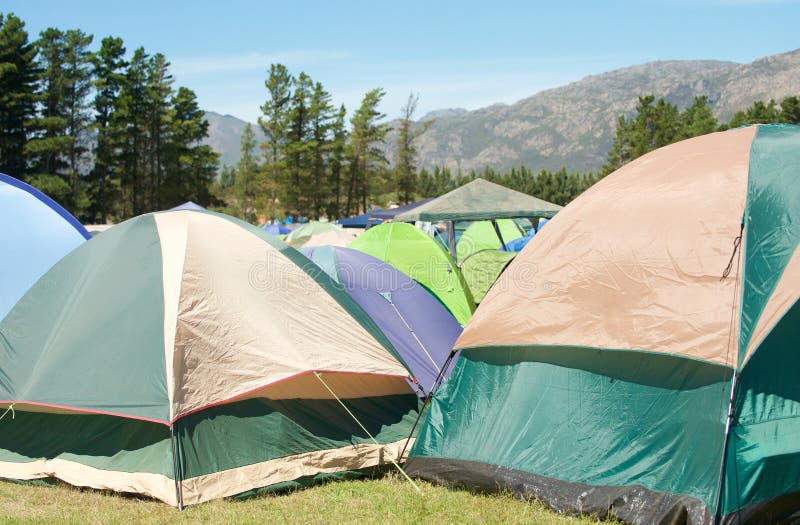 Group of tents stock photo. Image of open, grass, green - 53658364