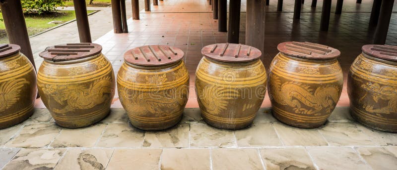 An old Thai earthen jar stock photo. Image of earthen - 35366270