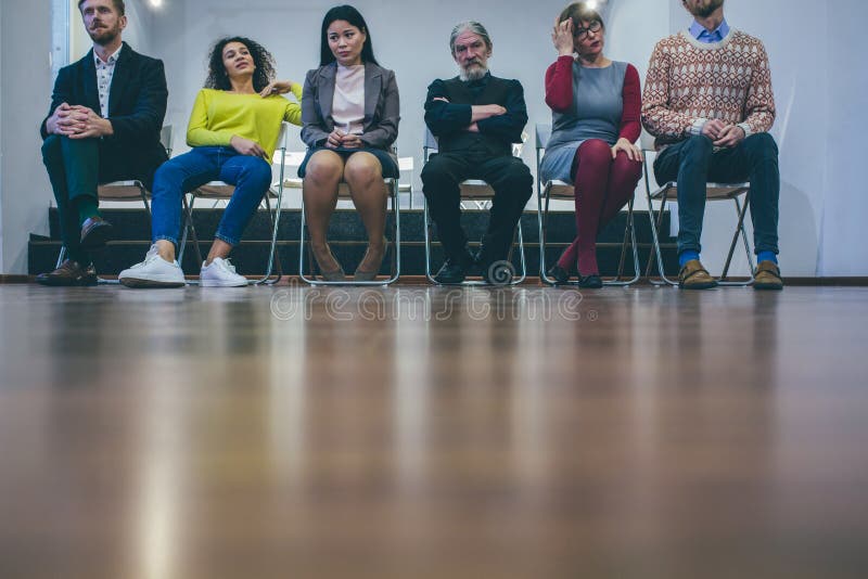 Group Therapy: Diverse People Talking and Giving Support Stock Image ...