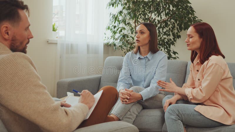 Group Therapy Session in Calm Environment Stock Video - Video of ...