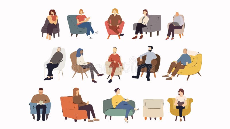 Professional Group Therapy Session with People Sharing Ideas in Team ...