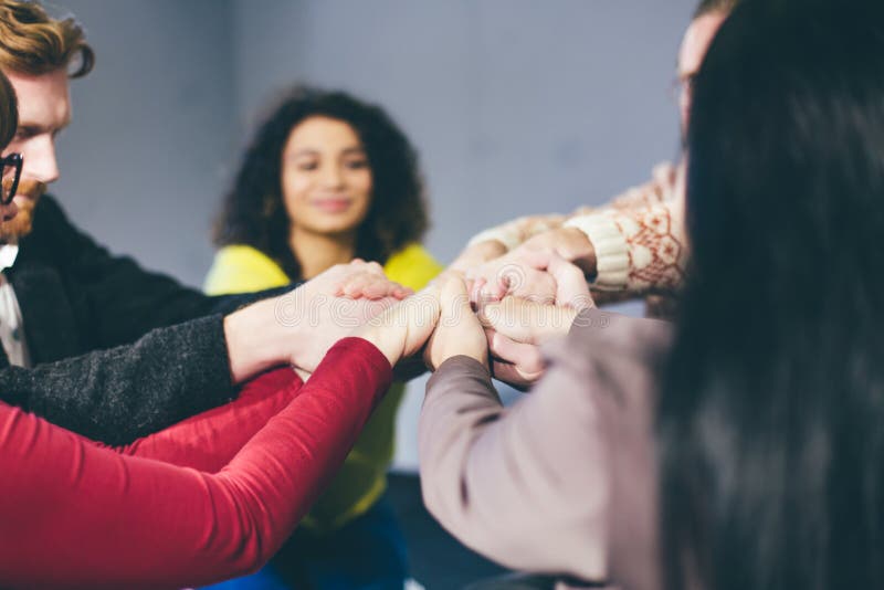 Group Therapy Session Sitting in a Circle Stock Photo - Image of ...