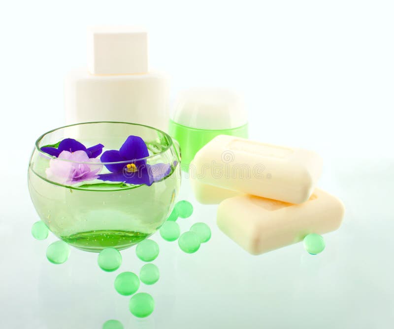 The Group of Things for Bathing Stock Image - Image of health, body ...