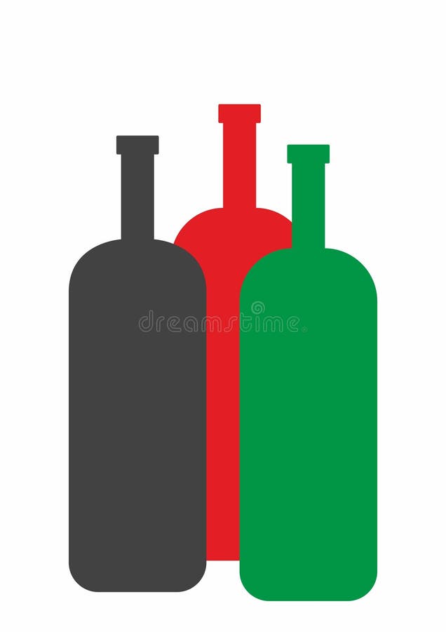 Three Bottles Vector Stock Illustrations – 1,064 Three Bottles Vector ...