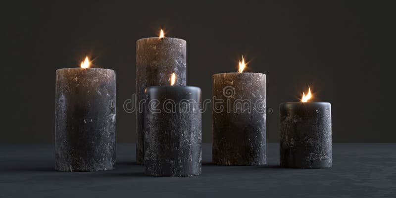 Group Three Candles Placed Together Stock Photos - Free & Royalty-Free ...