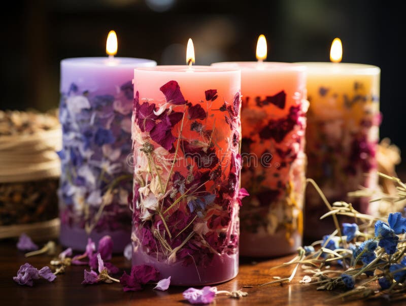 A Group of Candles Sitting on Top of a Table. Kwanzaa Celebration Decor ...