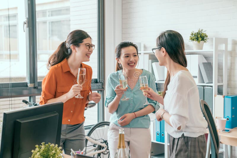 Group of Three People Having the Conversation Stock Image - Image of ...