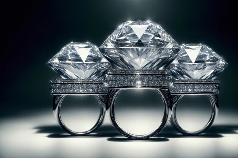 A Group of Three Rings Sitting on Top of Each Other. Generative AI ...