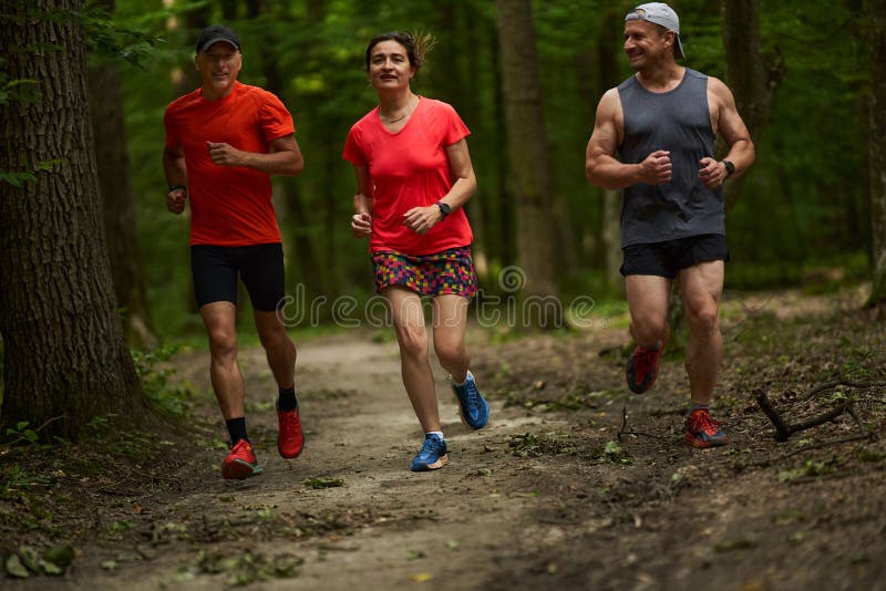 Group of people running stock image. Image of training - 285314673
