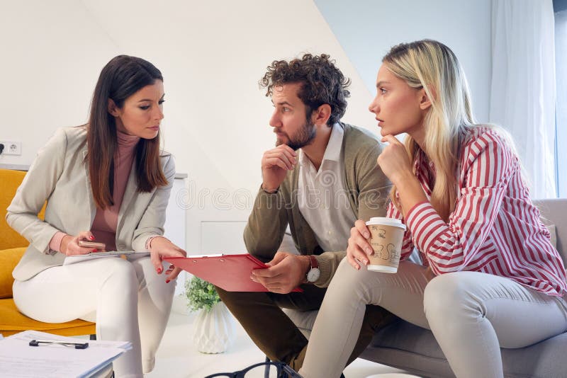 Group of Young Caucasian People Working from Home during Coronavirus ...