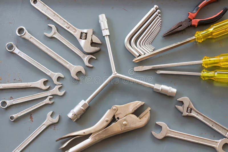 Group of tools supplies stock image. Image of metal, hardware - 66556533