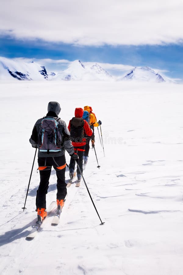 Alpine Touring stock photo. Image of sunny, back, country - 5059450