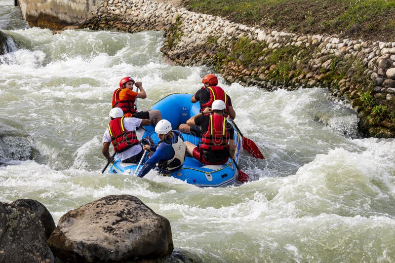 Whitewater River Rafting editorial photo. Image of activities - 309425366