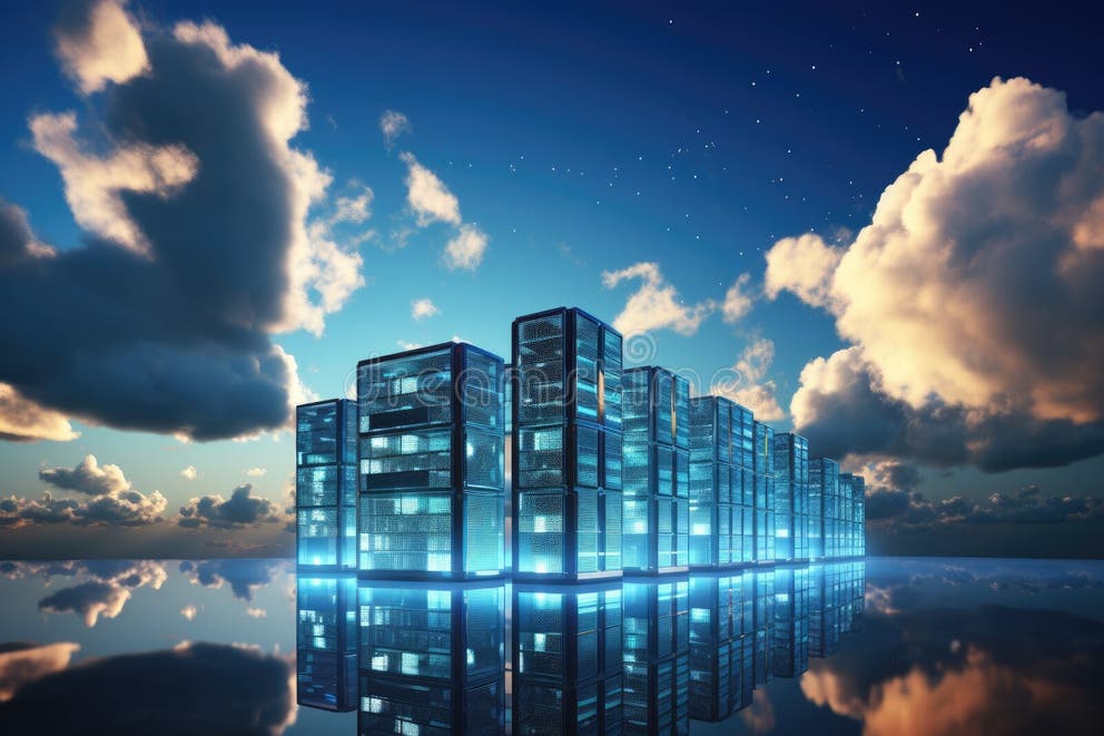 A Group of Towering Structures Gracefully Situated on Top of a Calm and ...