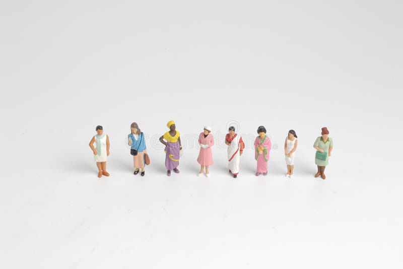 The Group of Toy, Mini Figures of Human Stock Photo - Image of concept ...