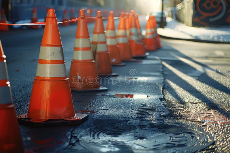 Traffic Cone Cone Roadside stock image. Image of roadwork - 375627205