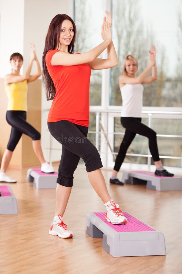 Group Training in a Fitness Center Stock Image - Image of centre, adult ...