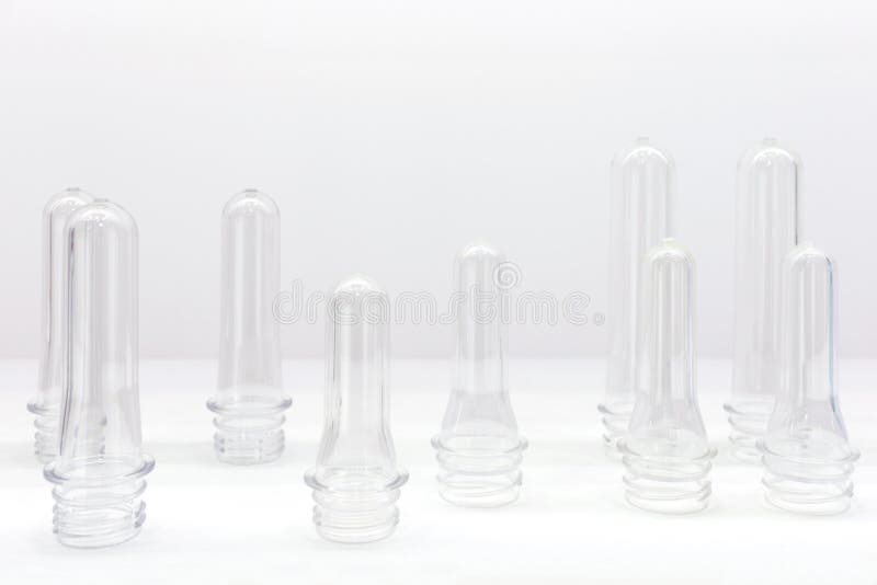 A Lot of Plastic PET Preforms. Stock Image - Image of plastic ...