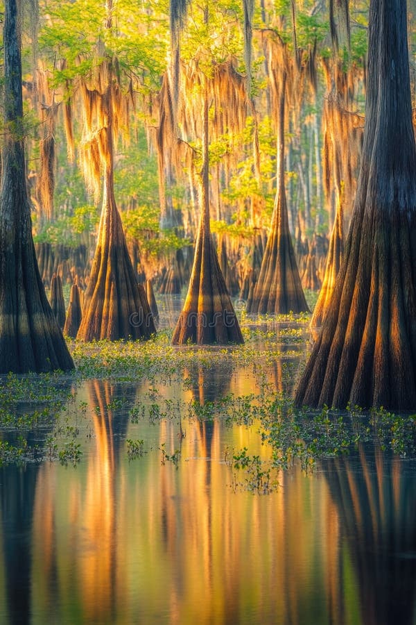 A Group of Trees Submerged in Water Stock Photo - Image of forest ...