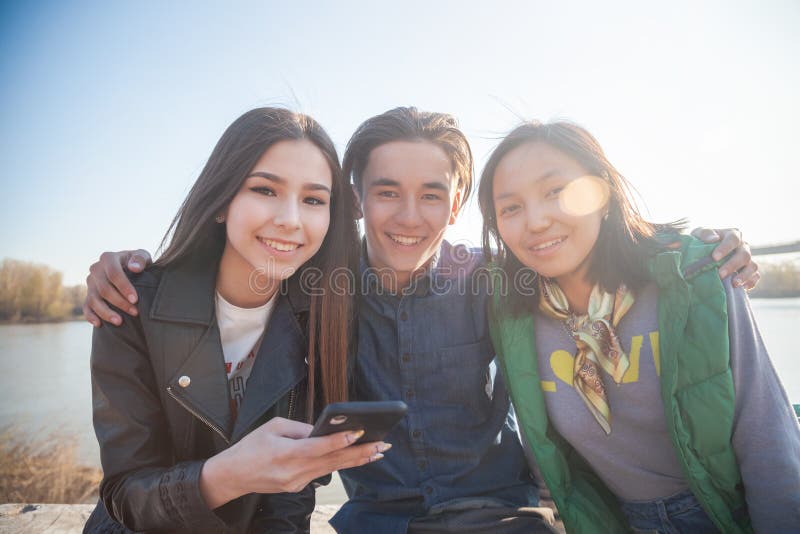 Asian teens stock image. Image of university, pretty, thin - 7539125