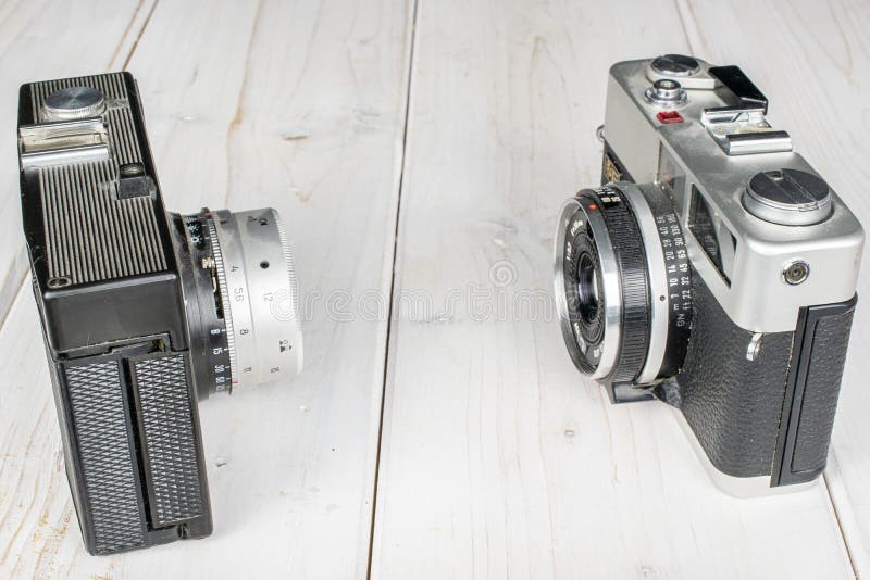 Vintage Antique Camera on Grey Wood Editorial Photography - Image of ...