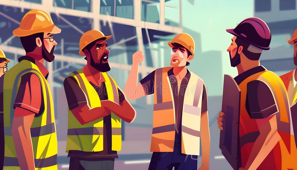 Cartoon Unhappy Workers Stock Illustrations – 259 Cartoon Unhappy ...