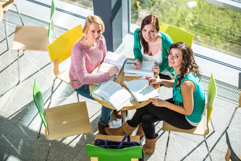 Group of University Students Studying Hard for an Exam Stock Photo ...
