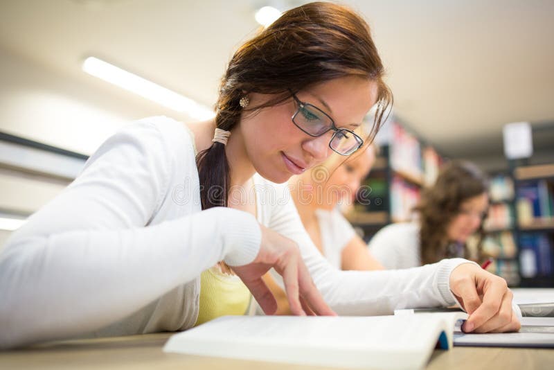 Group of University Students Studying Hard for an Exam Stock Image ...