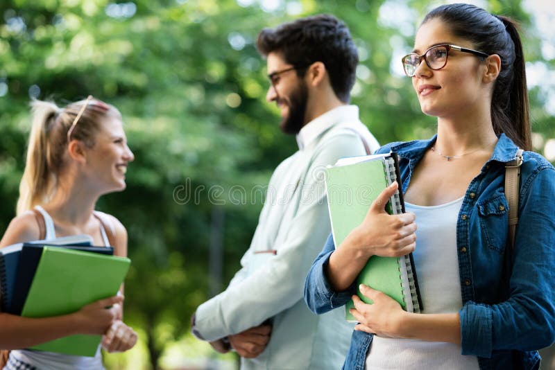 Group of Happy University Students Studying Together and Having Fun ... Group of Happy University Students Studying Together and Having Fun ...