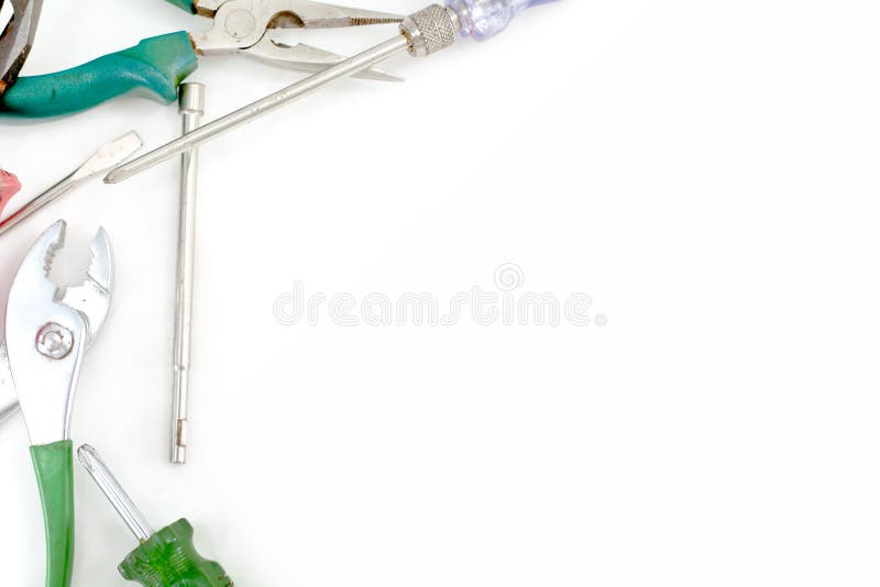 Group of used tools stock image. Image of engineer, carpentry - 43657527