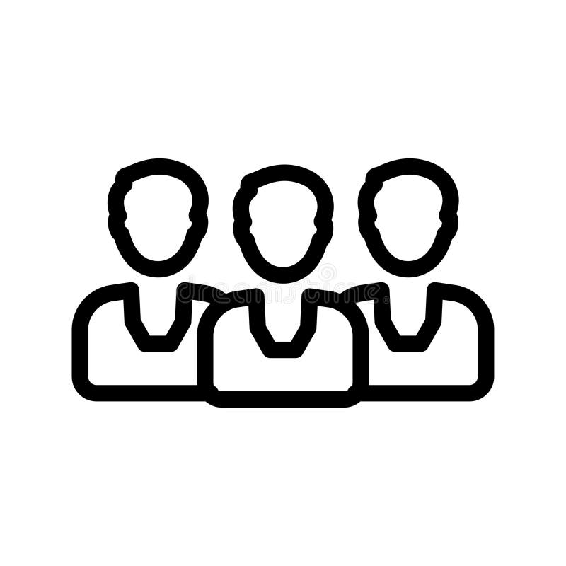 Group Users Icon stock vector. Illustration of vector - 369344149
