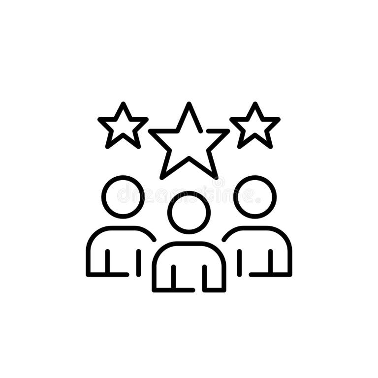 Group of Users and Stars. Highly Rated or Esteemed Users within a ...