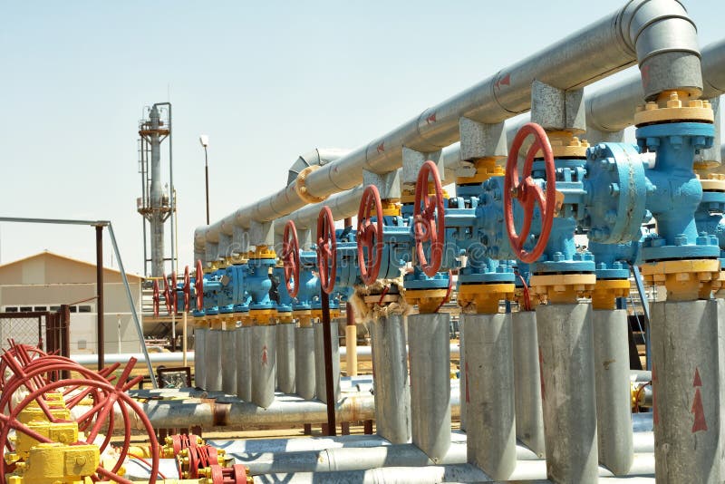 Group valves. stock photo. Image of gage, leak, blue - 33097600