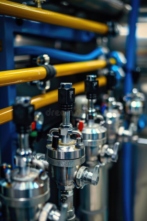 A Group of Valves Installed Adjacent To Each Other, Possibly in an ...