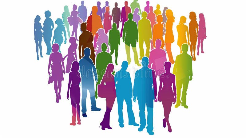 People Silhouette Color Stock Illustrations – 92,981 People Silhouette ...