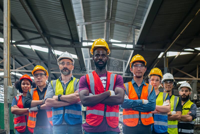 Group of Various Nationalities Engineer Professional Successful Team ...