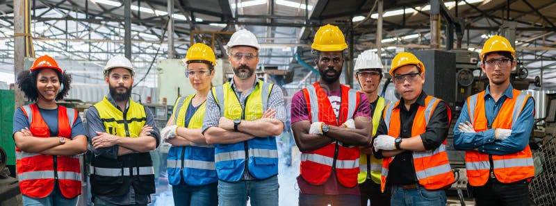 Group of Various Nationalities Engineer Professional Successful Team ...