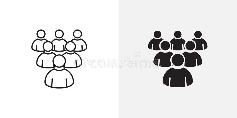 Group vecor icon set stock vector. Illustration of person - 340376226