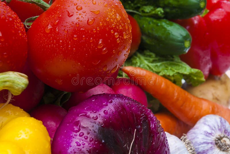Group of vegetables stock image. Image of eating, garlic - 26942461