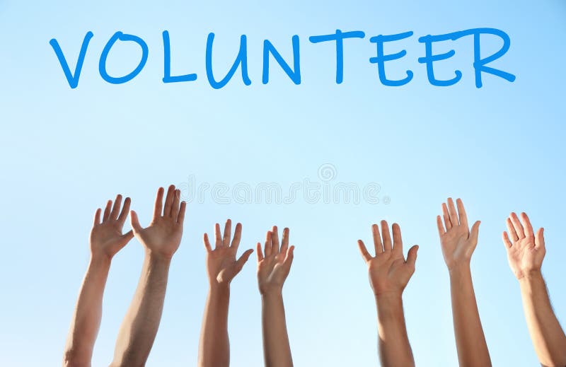 Group of Volunteers Putting Hands Together Stock Photo - Image of ...