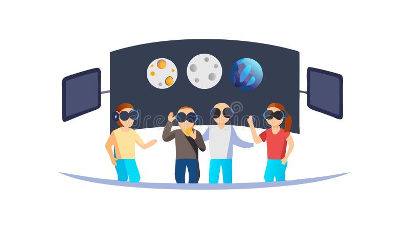 Group VR Tour of the Solar System. Shared Educational Space Travel ...