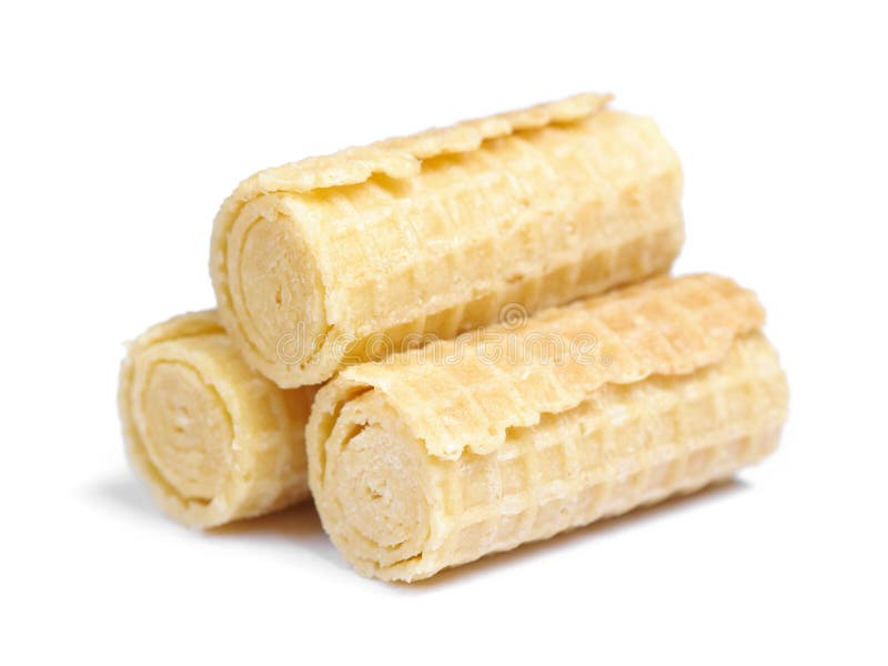 Group of wafer rolls stock image. Image of snack, fresh - 148146665